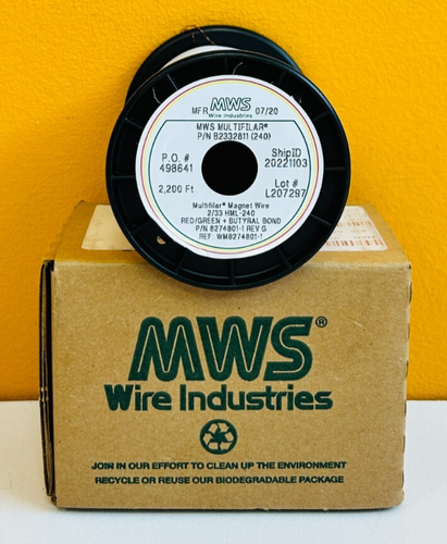 MWS Wire B2332811 / 8274801-1 2200 ft., 2/33, Multifilar Magnet Wire ...