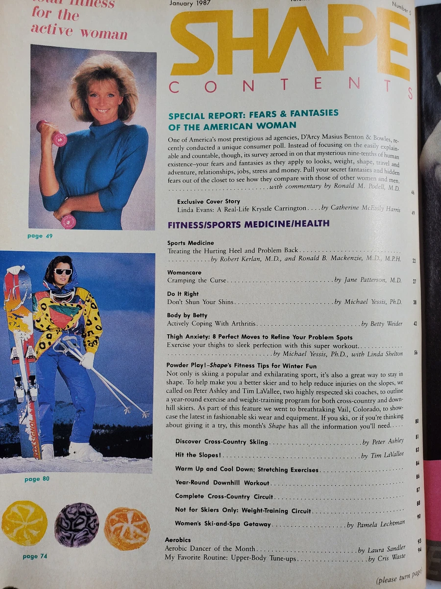 Shape Magazine Covers 1987