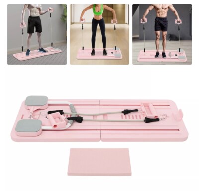 Pilates Reformer, Foldable Pilates Reformer Home Gym Equipment, PINK | eBay