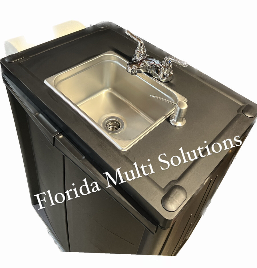 Portable Sink Hand Wash W/Hot and Cold Water - NSF Parts 110V | eBay