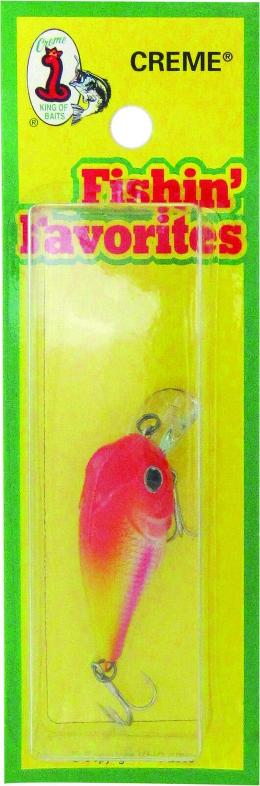 Creme CP21 Pond Favorites Shallow Crankbait, 2 1/8", Clown, Floating 1 ...