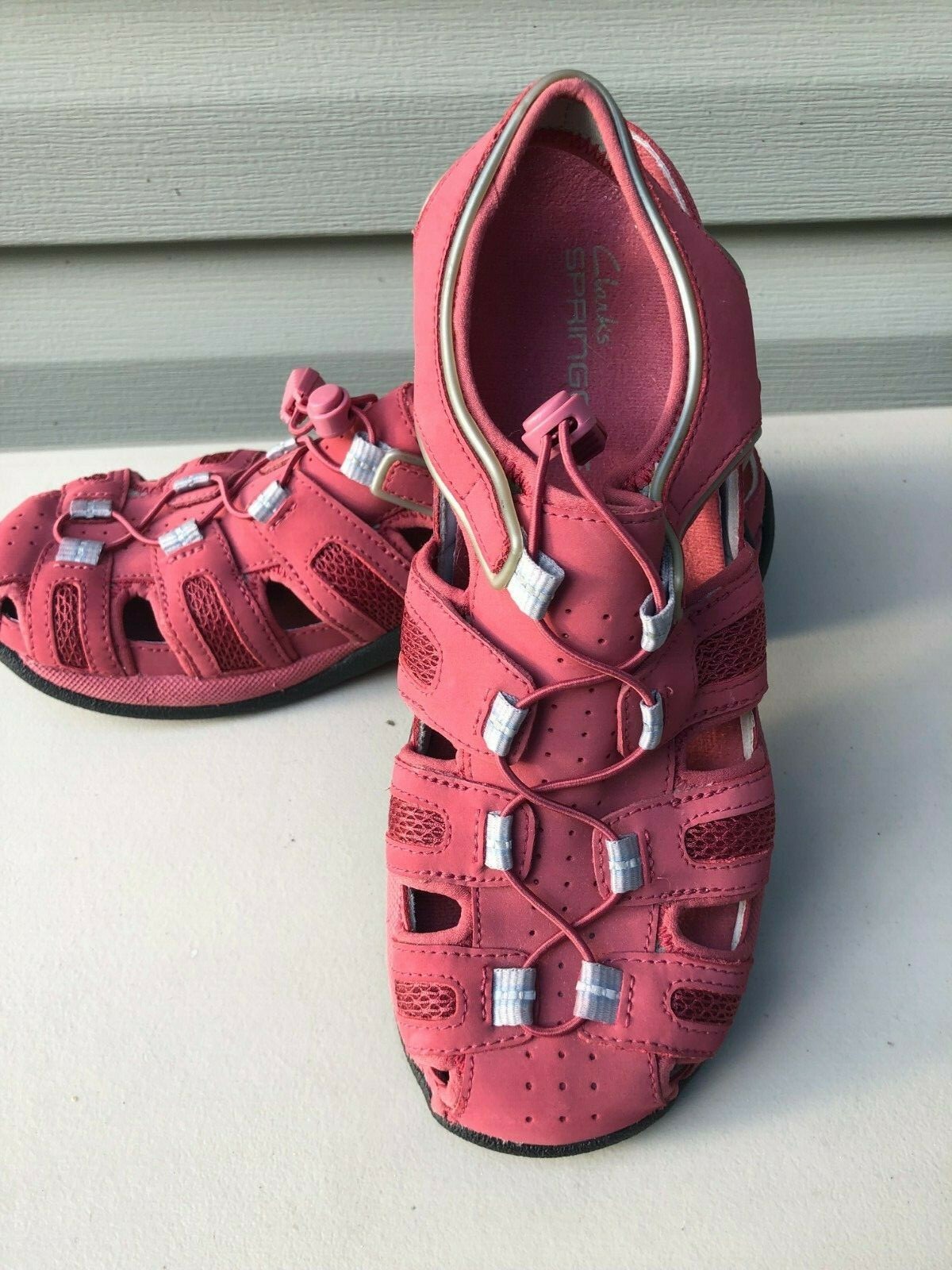Women's Clark Springers Sport Sandals pink size 7.5 EUC | eBay