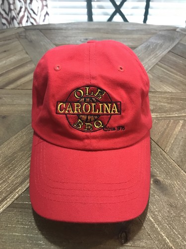 Ole Carolina BBQ-Adams Essentials Adjustable Baseball Hat-Red ...