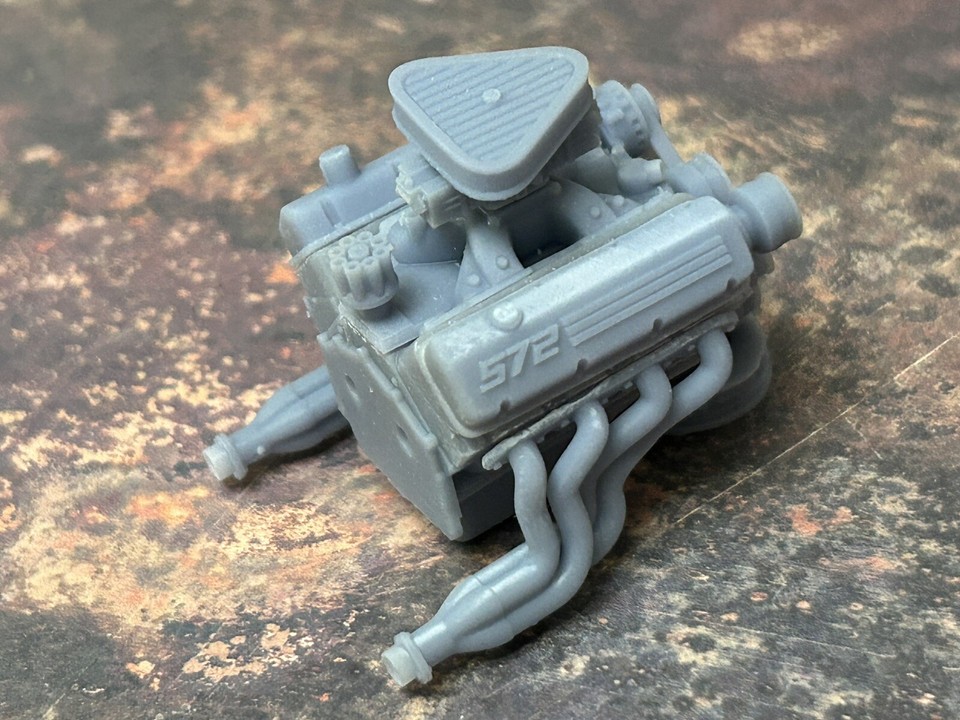 Resin Chevy 572 Crate engine for scale model cars, 1/24 1/25 | eBay