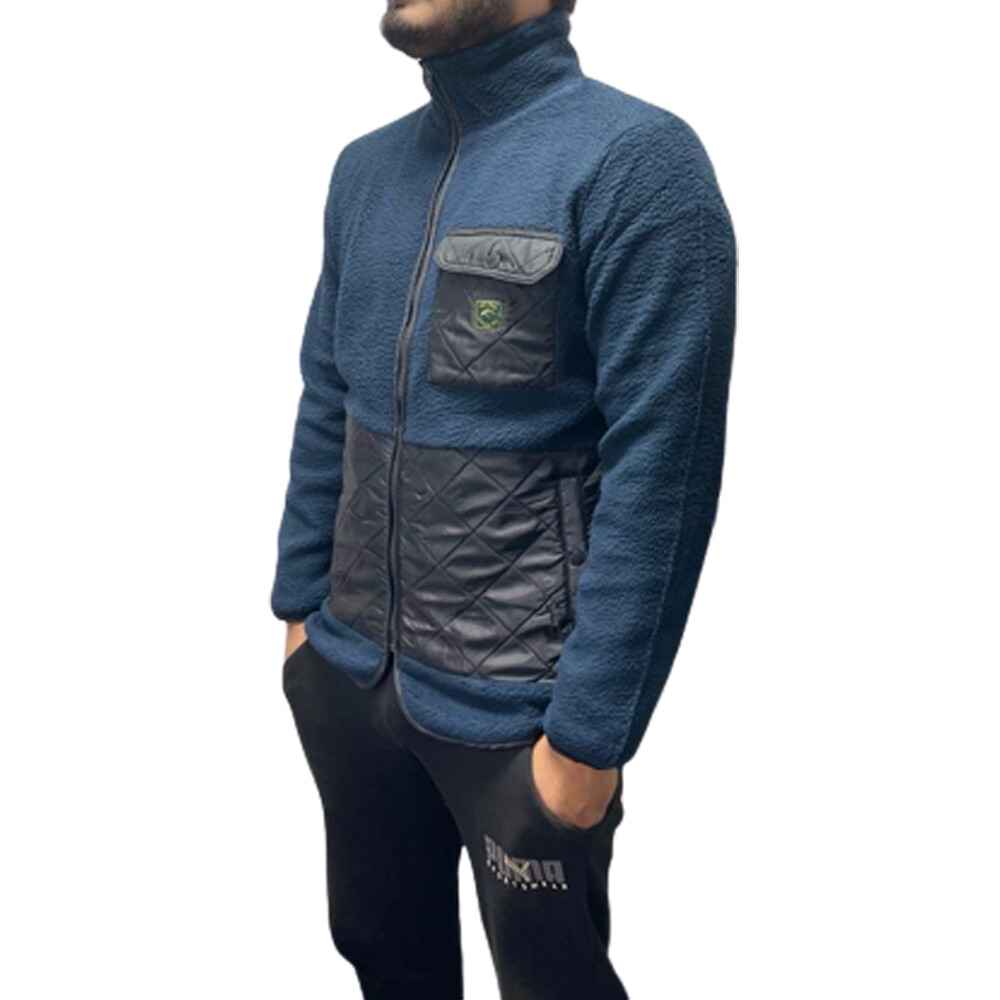 INDICODE Men's Jacket Zipper Jacket Fleece Warm Coat Burke Work Wear ...