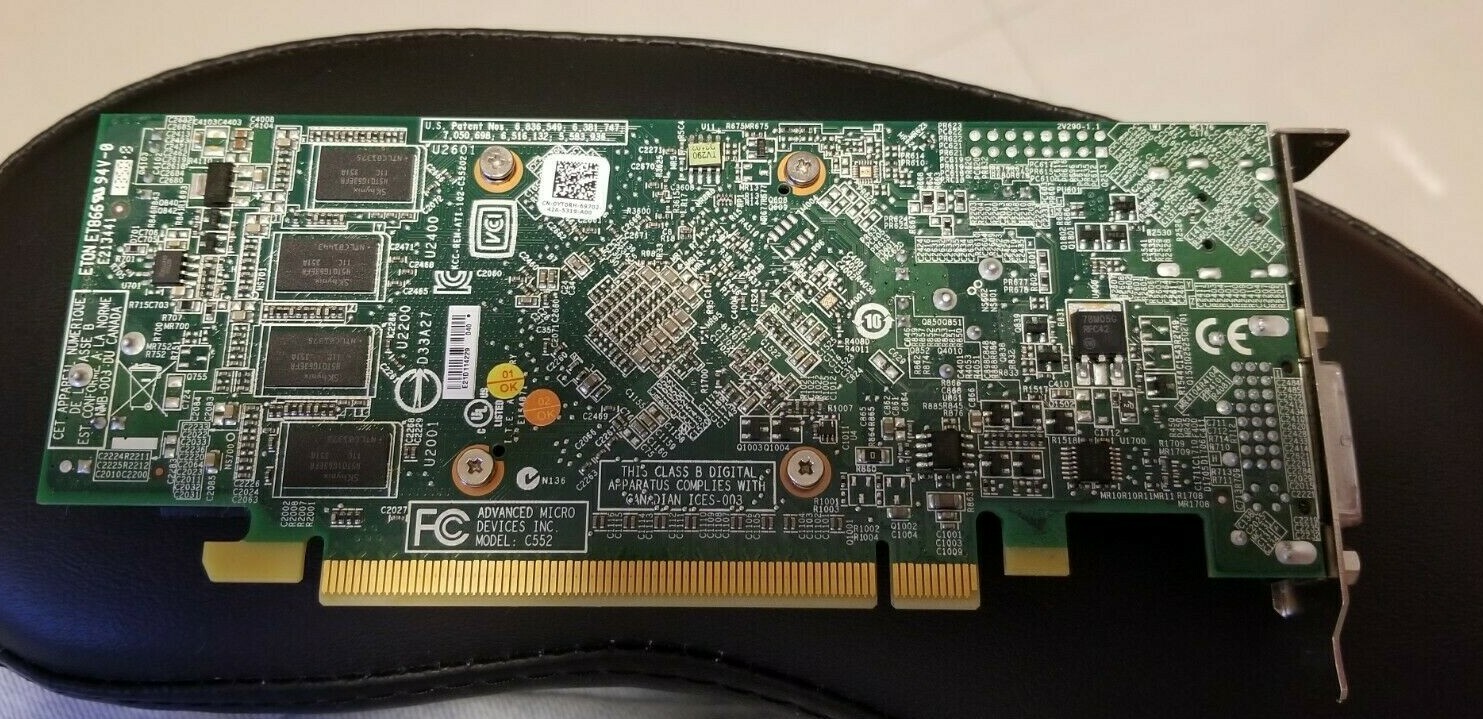 Radeon Graphics AMD C552 1GB Video Card - from Dell PC-Low Profile ...