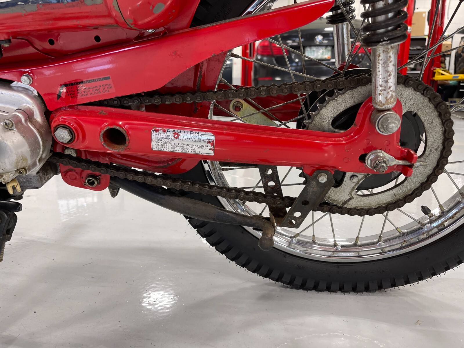 1983 JH2 Honda Trail CT110 Motorcycle; Color- RED- Good condition ...