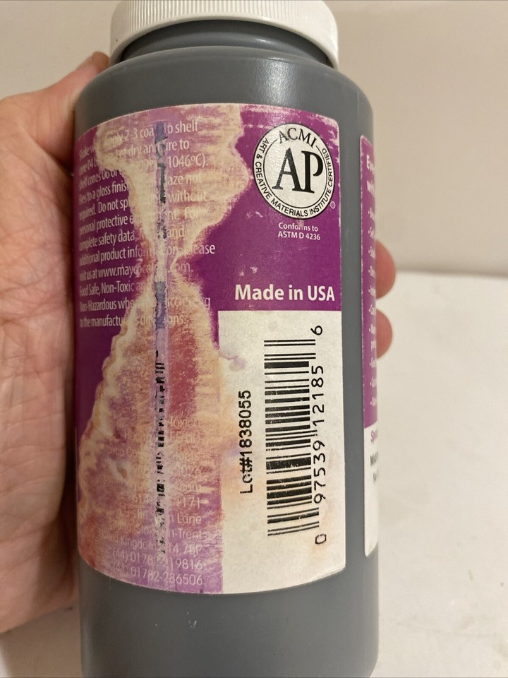 Mayco Foundations Opaque Lead Free Glaze 16 fl oz FN-009 Black | eBay