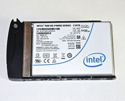 2TB Intel SSD DC P4600 Series - 2.5" SSD NVMe/PCIe w/Tray ...