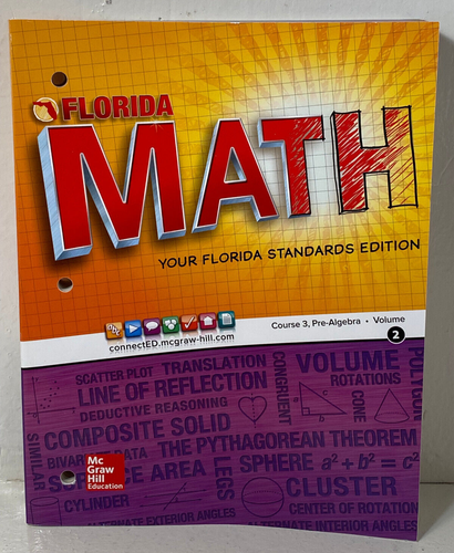 Florida Math Common Core Pre-Algebra Edition Student workbook Course 3 ...