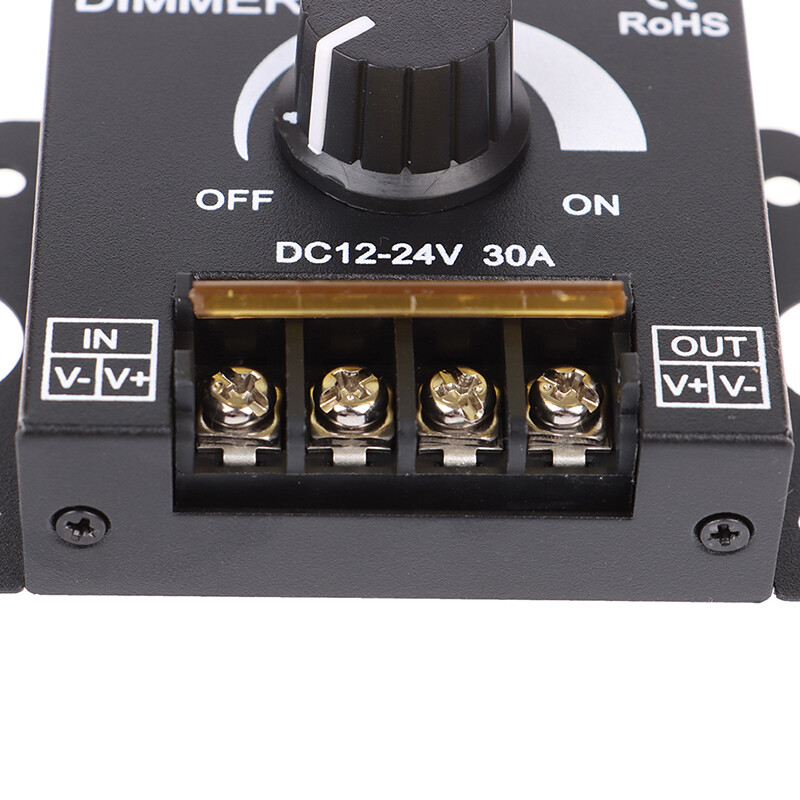 1Pc DC12V-24V LED Dimmer 30A 360W Adjustable Strip for Single Color ...