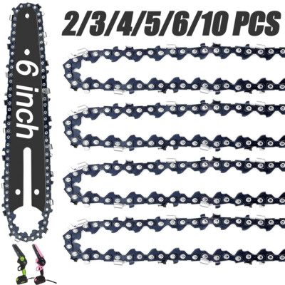 6'' Chainsaw Chain For Saker 6-Inch Pole Saws&Chainsaws 1/4''LP .043 ...
