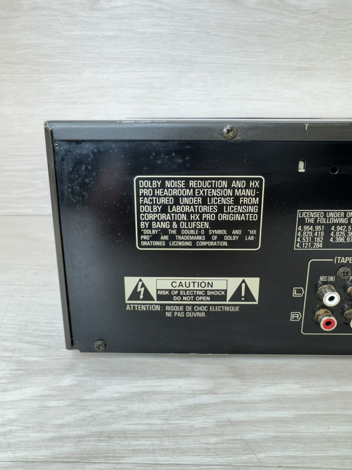 Technics Stereo Cassette Dual Tape Deck RS-TR311 Auto-Reverse Player ...