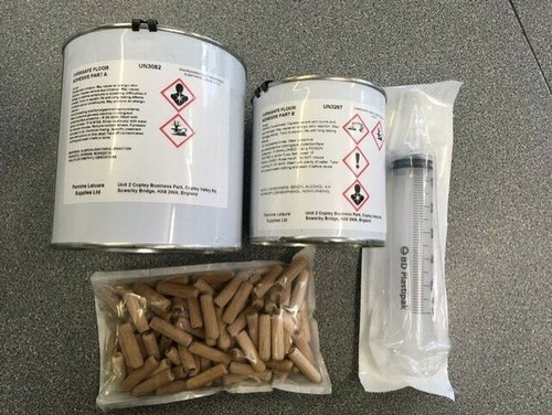 CARAVAN MOTORHOME FLOOR DELAMINATION REPAIR KIT ADHESIVE 2 PART SYRINGE ...