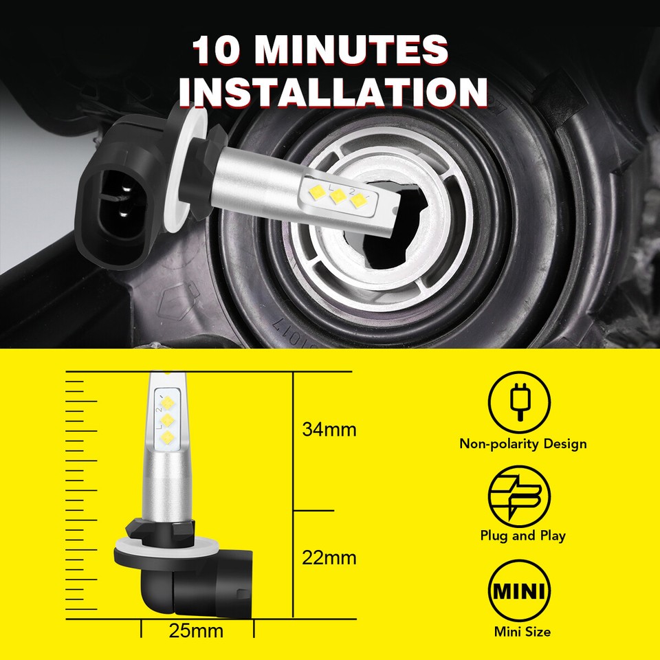 2 LED light bulbs for Cub Cadet 1535 1541 1782 1861 1862 2082 2140 pn ...