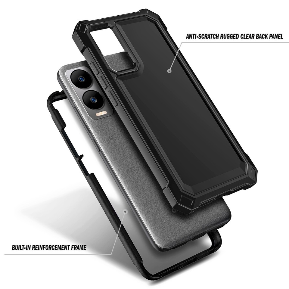 For AT&T Verge (SL219A) Case Full Body Phone Cover w/ Built-In Screen ...