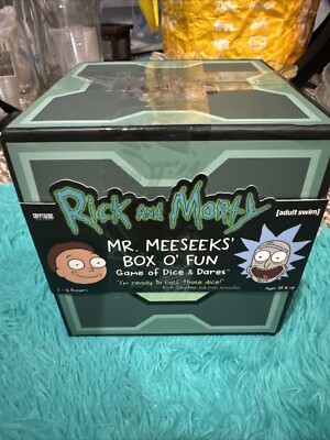 Rick and Morty Mr. Meeseeks' Box O' Fun Game of Dice & Dares Adult Swim ...
