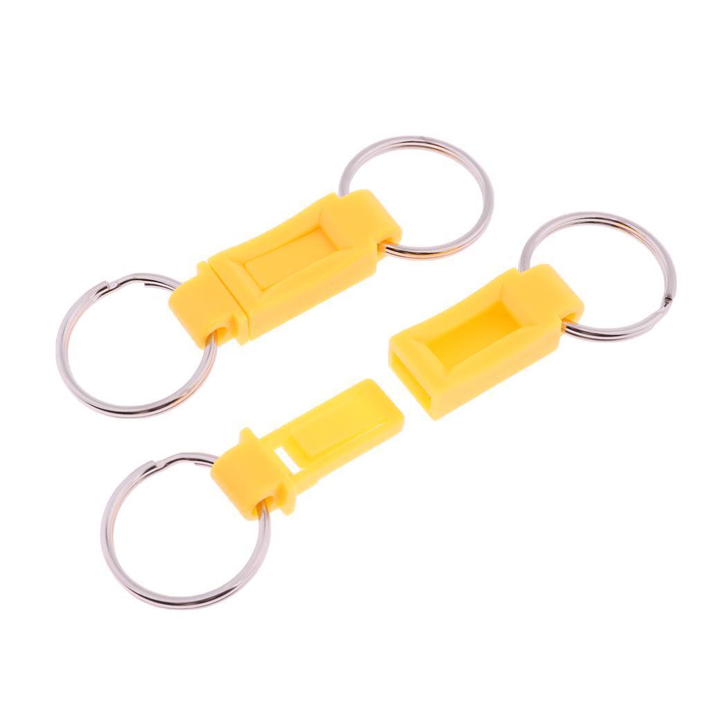 2 Pieces Breakaway Key Ring Separate House Car Keys Quick Release | eBay