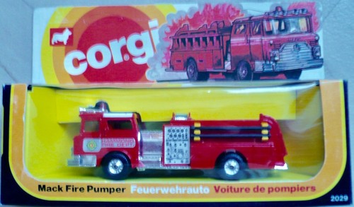 CORGI MAJOR N°2029 MACK FIRE PUMPER IN BOX SCALE 1/50 | eBay
