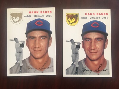 1954 topps archives hank Sauer gold parallel plus base 4 | eBay