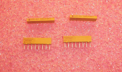 QTY (73) 160 Ohm 260 Ohm 8 PIN SIP DUAL RESISTOR NETWORKS 4308R-104-161 ...