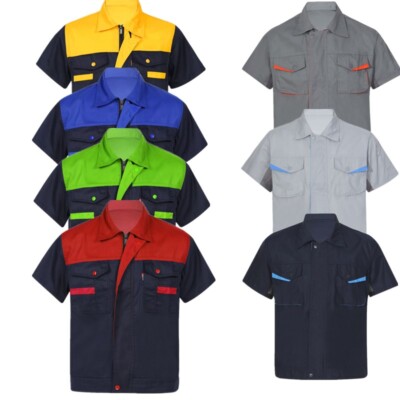 Crew Shirts Two Tone Mechanic Technician Automotive Industrial Uniform ...