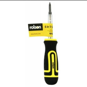 Rolson Tools - 28416 - 6-in-1 Screwdriver,double ended, brand new ...