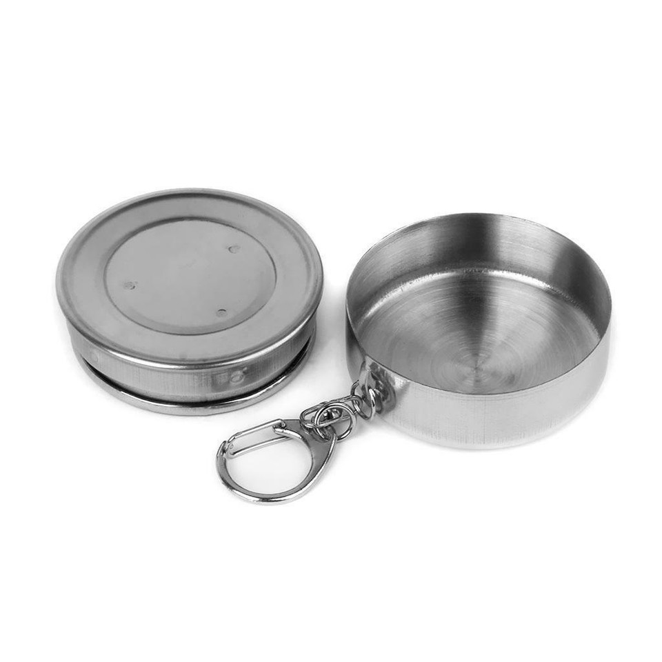 Stainless Steel Folding Cup Telescopic Collapsible Outdoor Travel ...