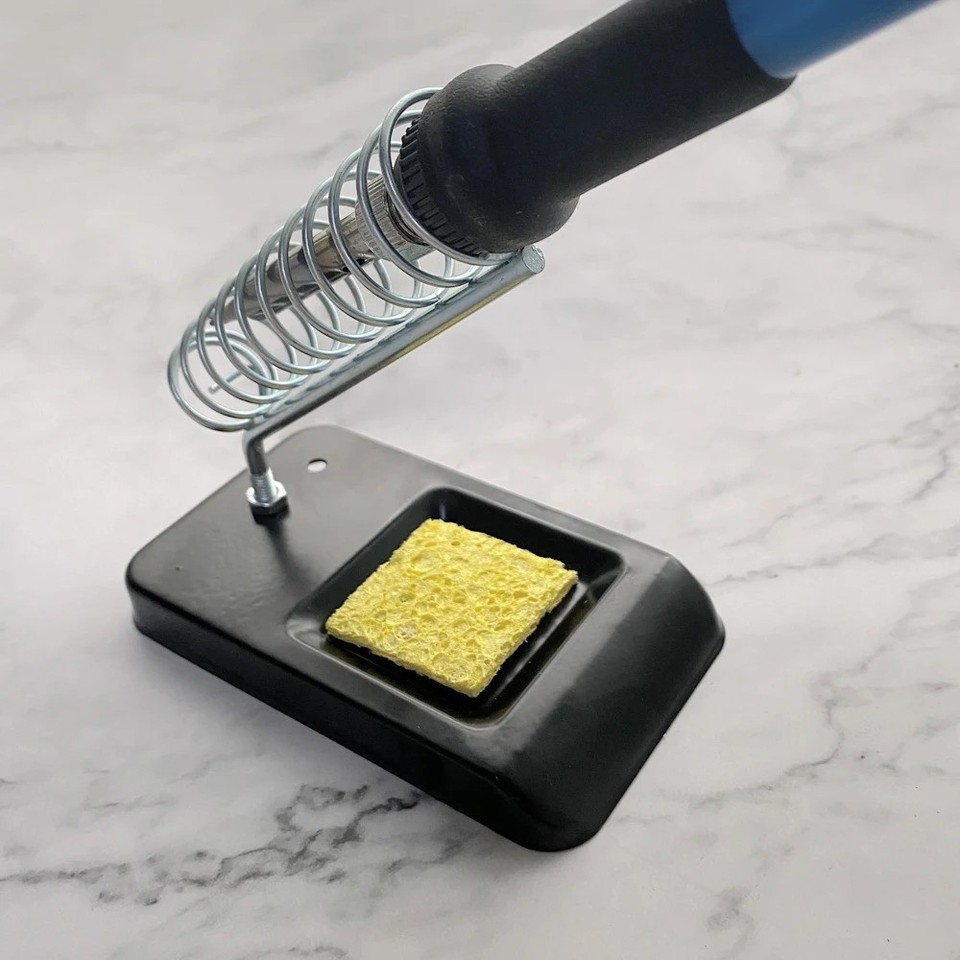 Soldering Iron Holder Spring Stand with Sponge Solder Electronics | eBay UK