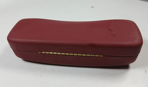 Ray Ban Maroon Hinged Clamshell Hard Glasses Case Red Velour | eBay