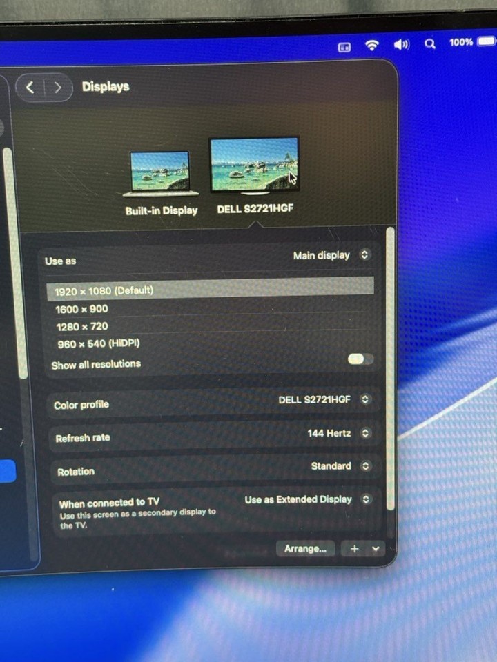 Dell Gaming S2721HGF 27” Curved 1080p 144Hz VA Gaming Monitor | eBay