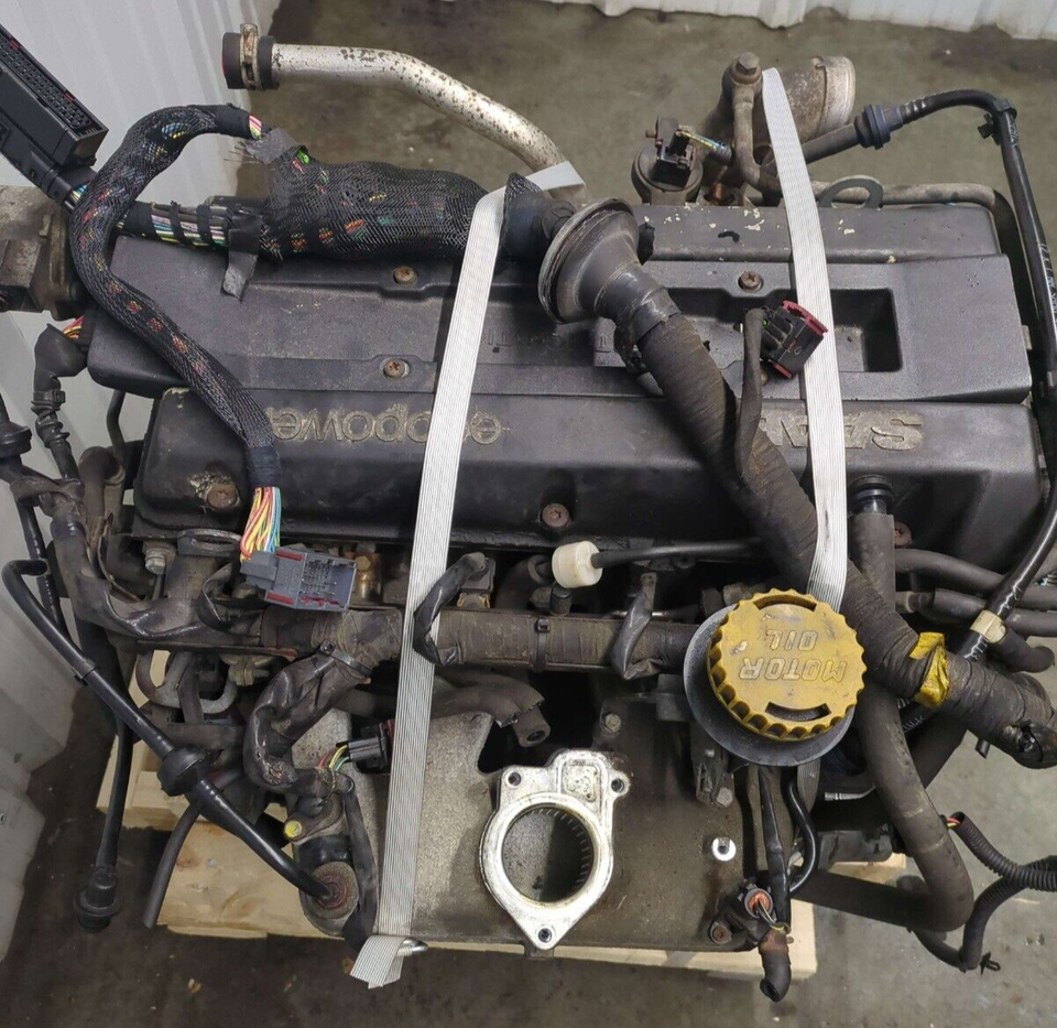 2002 Saab 9-3 2.0L B205R Turbo Engine Assembly 93K Miles VIN K 8th ...