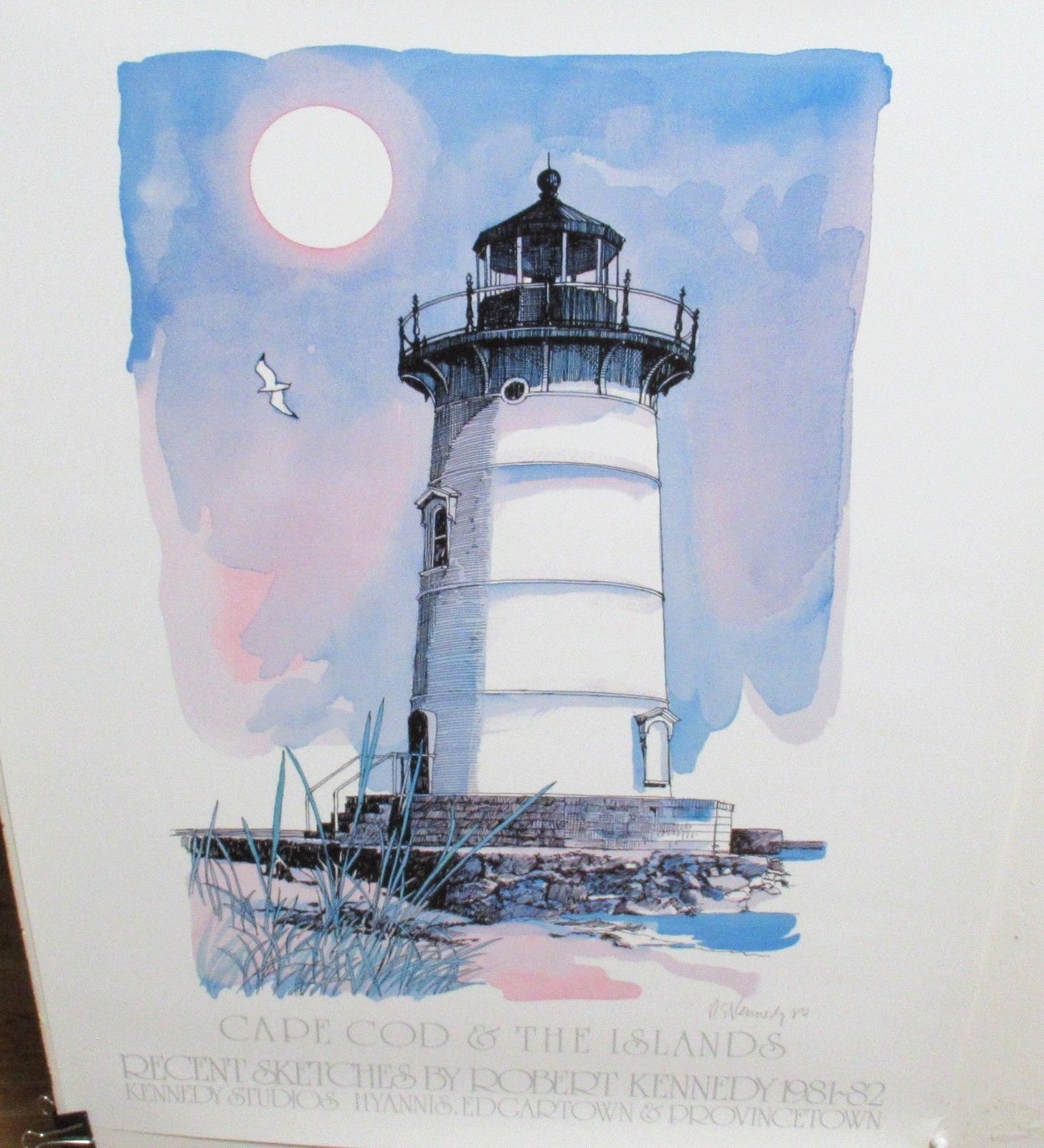ROBERT E. KENNEDY "CAPE COD THE ISLAND" HAND SIGNED COLOR POSTER | eBay