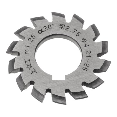 M1.25 No.4 20 Degree HSS Involute Gear Cutter Module Rack Milling Lathe ...