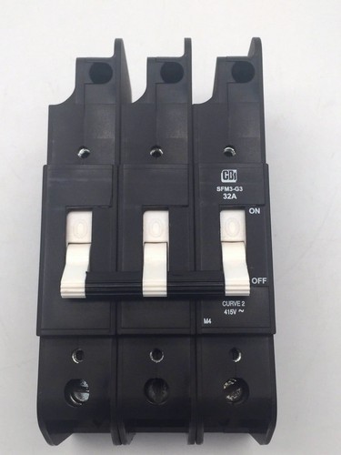 Heinelec SFM38232 SFM3-G3 32A CBi Circuit Breaker RCD 3 Pole 6kA 415V ...