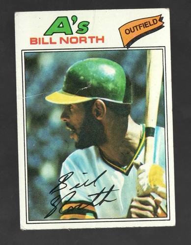 1977 Topps Bill North Oakland Athletics #551 Poor (crease) | eBay