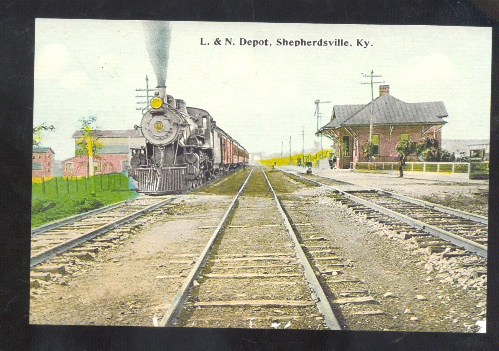 SHEPHERDSVILLE KENTUCKY L&N RAILROAD DEPOT TRAIN STATION KY. POSTCARD ...
