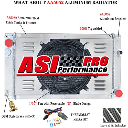 3Core Radiator+Shroud Fan For 1983-1991 PORSCHE 944 NON-Turbo 2.5L 2.7L ...