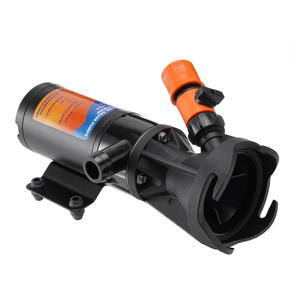 Macerator Pump 12V RV Kit - 12GPM Waste Tank Pump With Hoses & Quick ...