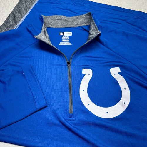 NFL Team Apparel Indianapolis Colts Men’s 2XL TX3 Warm 1/4 Zip Long ...