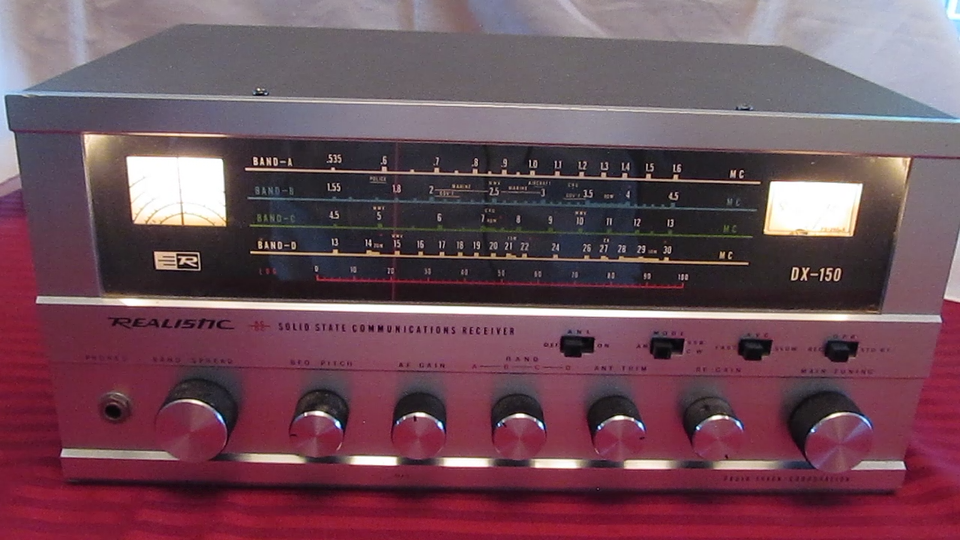 Realistic DX-150A AC/DC Solid state Receiver Working | eBay