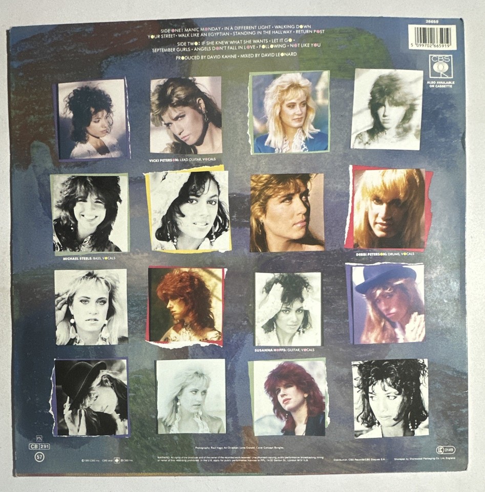 The Bangles Different Light 12” vinyl LP 1985 CBS 26659 Pop Rock EX / EX | eBay