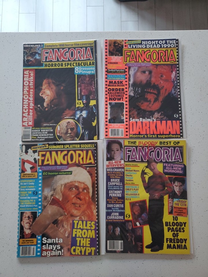 Fangoria Magazine Mixed Lot/Set Horror/Sci-Fi - See Pics For Issues ...