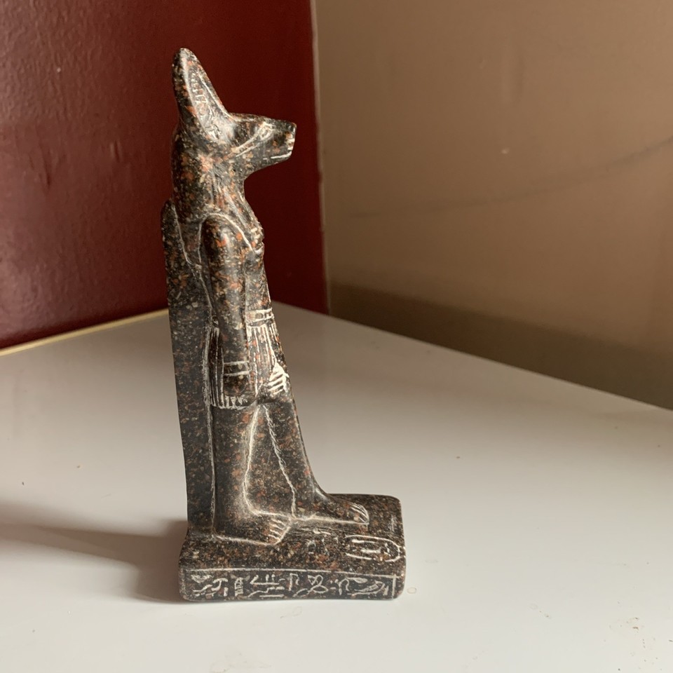 Anubis Standing Statue Egyptian Jackal God Of Afterlife Mythical Figure ...