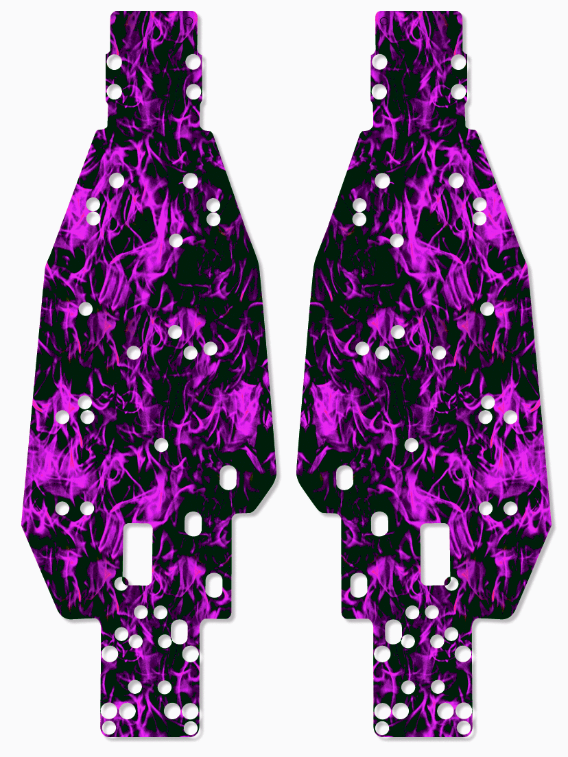 Team Associated RC10GT2 Chassis Plate Protector Kit Dark Purple
