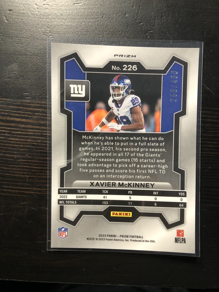 2023 Panini Prizm Xavier McKinney Falcons Card #226 Pandora /400 PWE ...