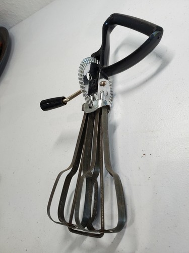 Rare Flint Ecko Egg Beater Heavy Duty Stainless Steel Hand Crank Mixer ...