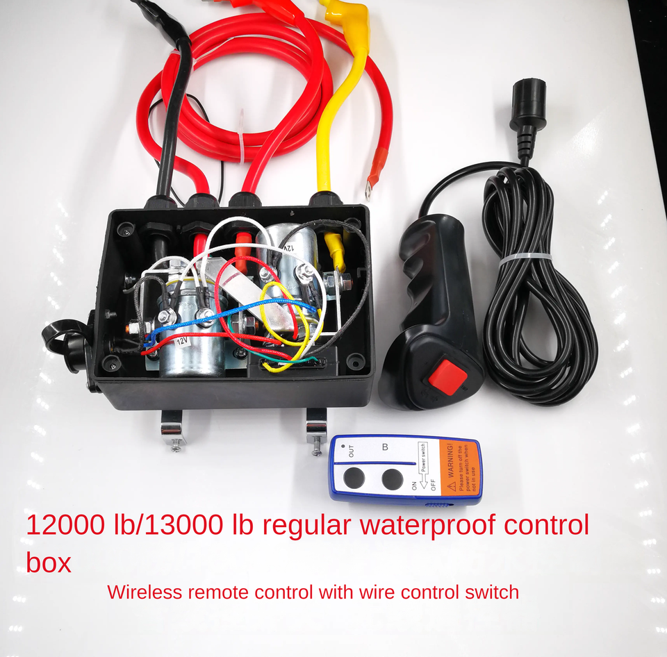 Winch Control Box with Wireless Remote Control Off-Road Winch ...