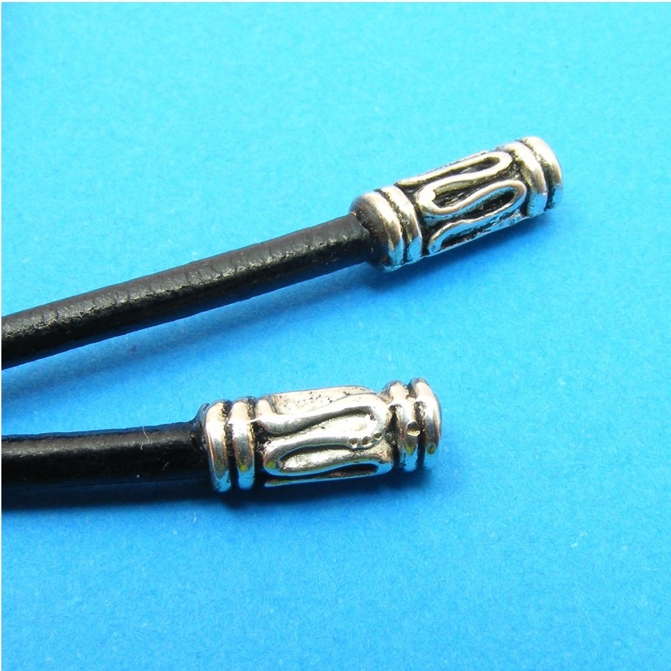 Custom Made Genuine Black 2.5mm LEATHER Cord LARIAT NECKLACE ~Bonus ...