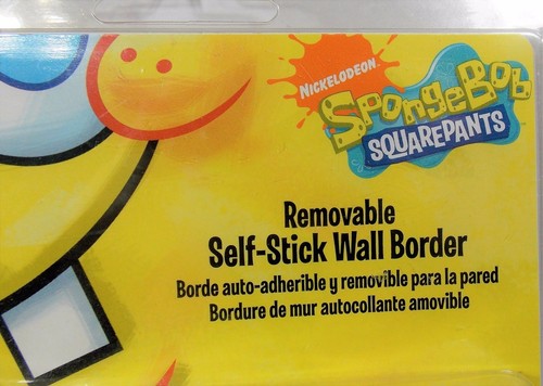 Spongebob Squarepants Wall Paper Border 2 Pkgs of 5 Yds Removable Self ...